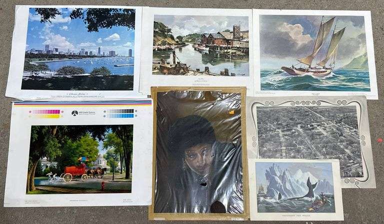 1970s Press Prints, Including Works by James Mitchell, Richmond R ...