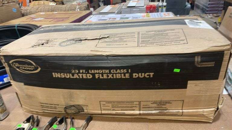 Master Flow 8 in. x 25 ft. Insulated Flexible Duct R8 Silver Jacket ...