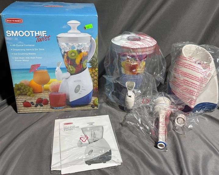 Back to Basics Smoothie Twist Blender with Accessories and Box ...