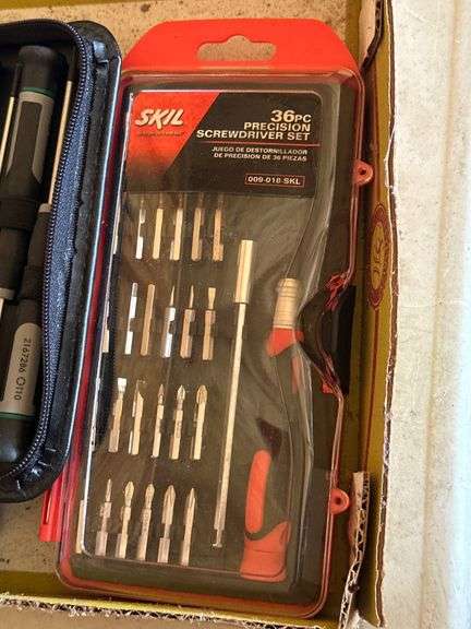 Precision Screwdriver Sets, Energizer Work Light, and 36-Piece Skil ...