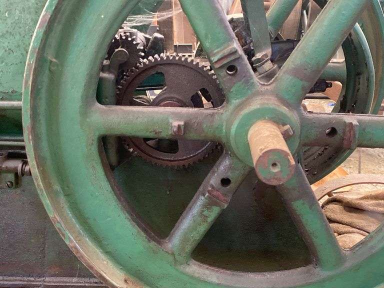 Fuller & Johnson Engine No. 70443 with Flywheel and Mounted Base ...