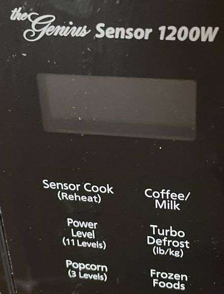 Panasonic Genius Sensor 1200W Microwave, Model NN-SN66KB - Metzger ...