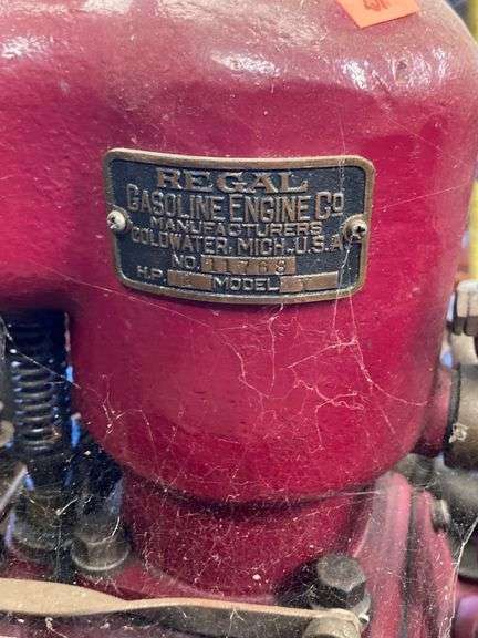 Regal Model Y Gasoline Engine with Cast Iron Flywheel - Metzger ...