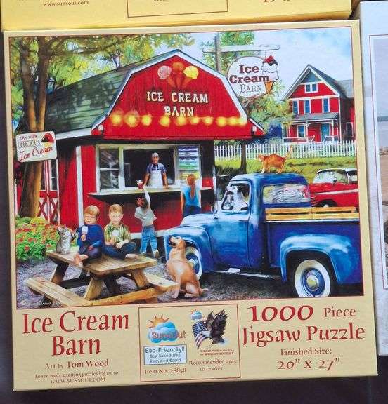 Nine 1,000-Piece Jigsaw Puzzles Featuring Different Landscapes ...