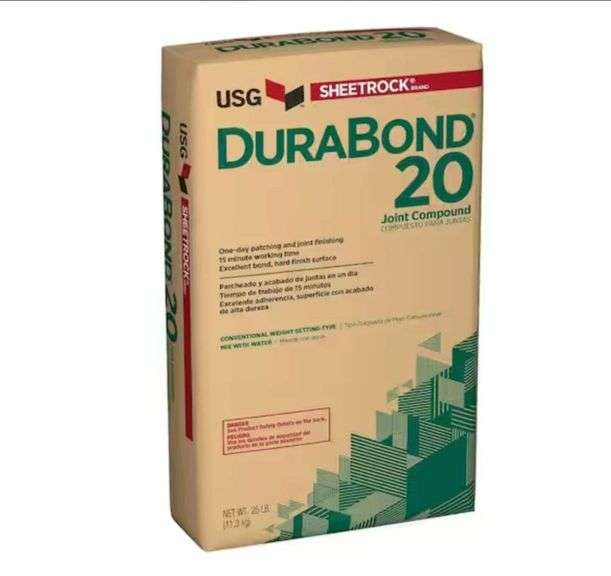 USG Sheetrock Brand 25 lb. Durabond 20 Setting-Type Joint Compound ...