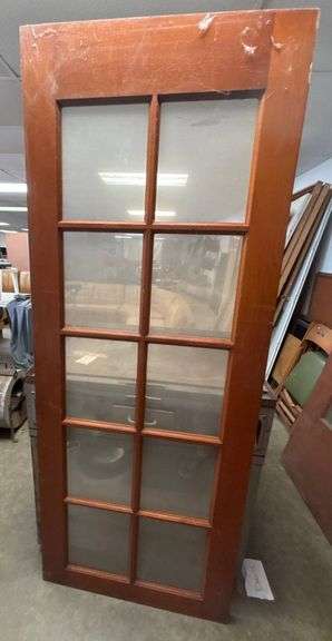 Glass-Paneled Door with Ten Panels, 6.5 ft x 2.5 ft - Metzger Property ...