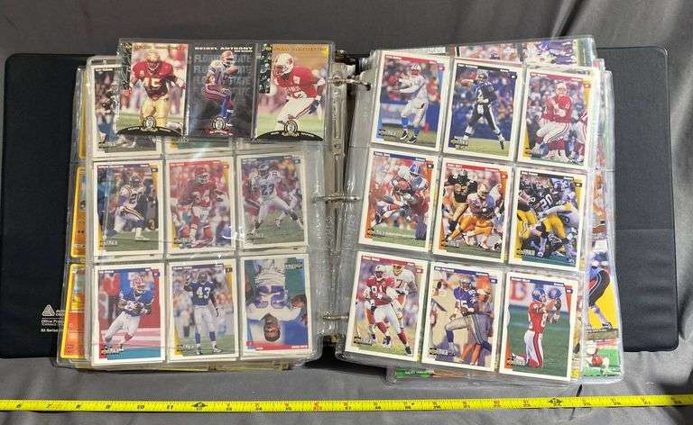 Binder with Trading Cards Including Pokemon and Sports Cards - Metzger ...
