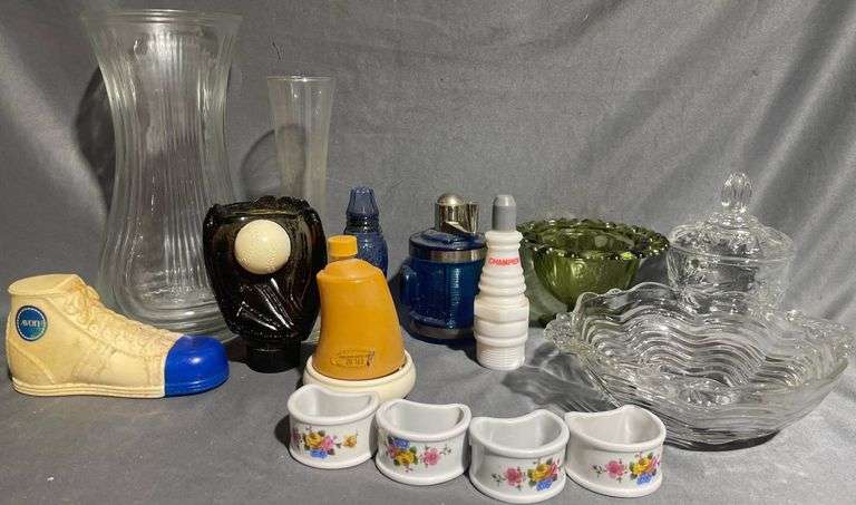 Glassware and Avon Collectible Containers - Metzger Property Services, LLC
