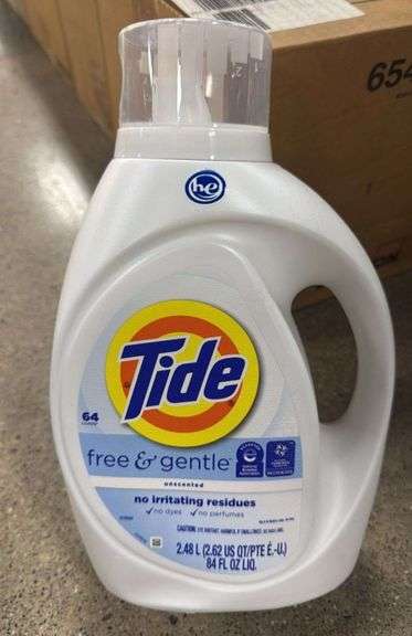 Tide Free & Gentle Laundry Detergent Liquid, 84 fl oz, 64 Loads ...