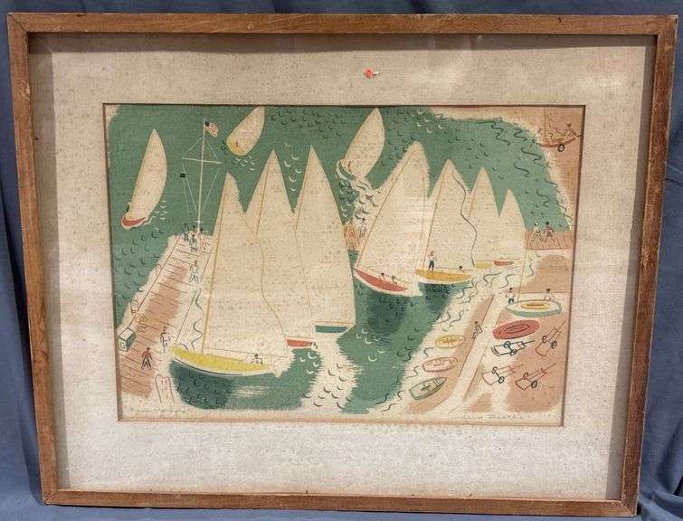 “Before The Race” by Richard Floethe, Framed Print, 27×21.5″ - Metzger ...