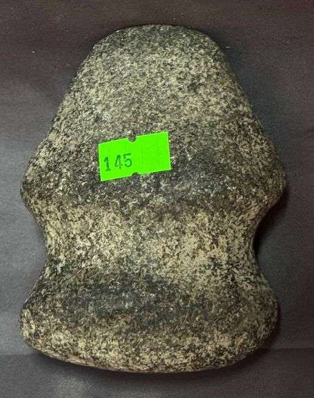 Native American Carved Stone Tool with Tapered Edges, 4.25”x3.5 ...