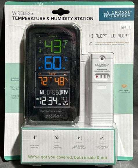 La Crosse Technology Wireless Temperature and Humidity Station Model ...