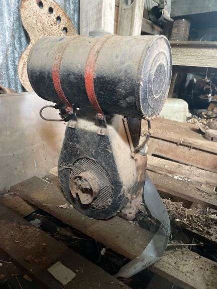 Metal Tractor Seat and Stationary Engine with Flywheel – Unknown ...