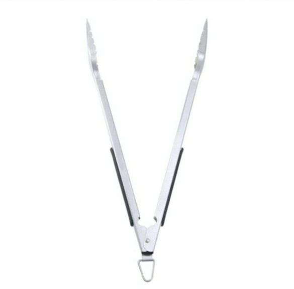 Universal Stainless Steel Grill and Griddle Locking Tongs with Soft ...