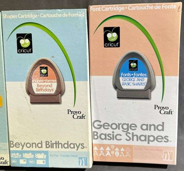 Cricut Font and Shape Cartridges with Keypad Overlays and Manuals ...