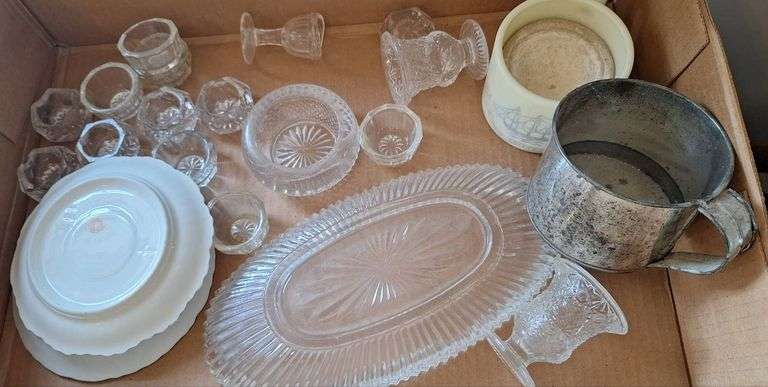 Clear Glass and Porcelain Tableware - Metzger Property Services, LLC