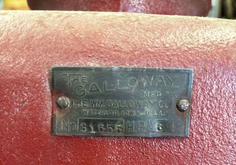 The Galloway Co. Model Masterpiece Six Hit-and-Miss Engine No. 31655 ...