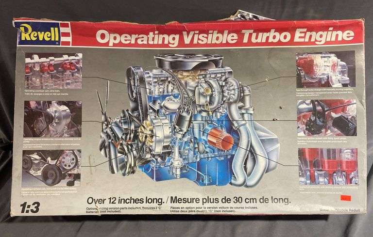Revell Operating Visible Turbo Engine Model Kit, 1:3 Scale - Metzger ...