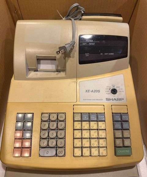 Sharp XE-A20S Electronic Cash Register with Packaging and Manuals - Metzger Property Services, LLC