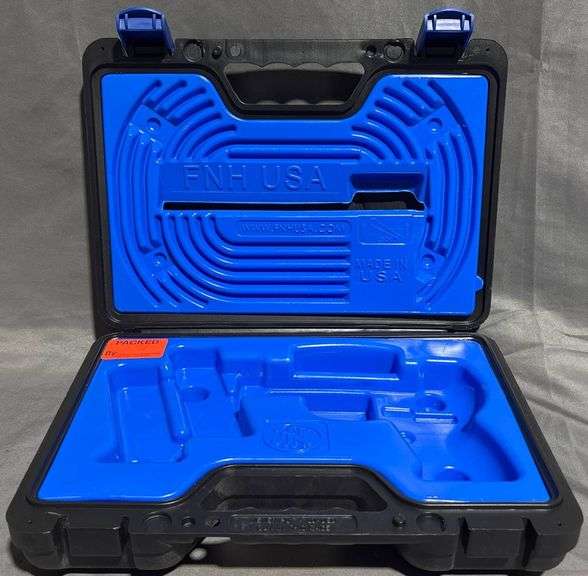 FN America Locking Black Plastic Hard Case with Blue Molded Interior ...