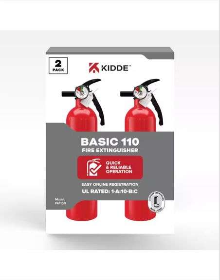 Kidde Residential and Kitchen (1-A:10-B:C) Class ABC and Class BC 3.9 ...