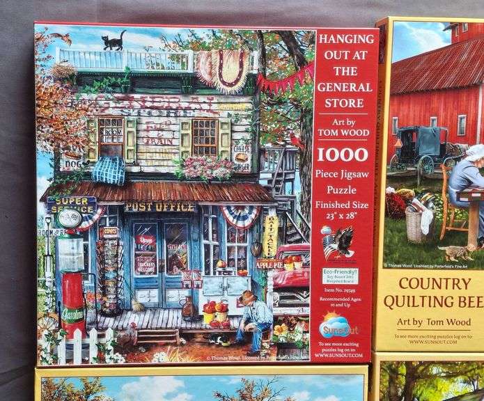 Nine 1,000-Piece Jigsaw Puzzles Featuring Different Landscapes ...