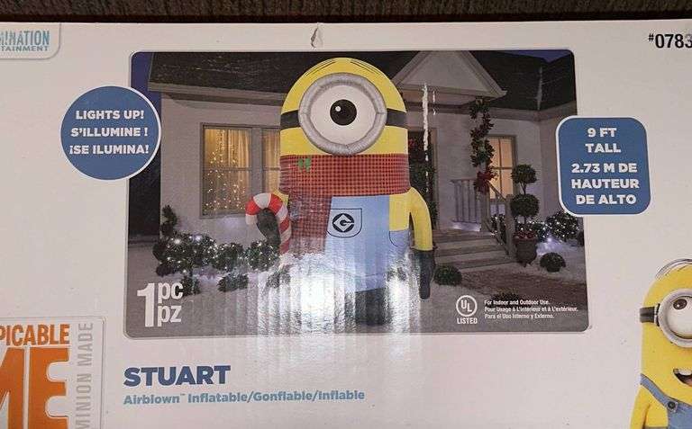 Despicable Me Illuminated Stuart Inflatable, 9 Feet Tall - Metzger ...