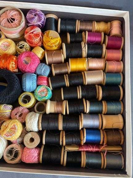 Spools of Thread and Yarn in Various Colors - Metzger Property Services ...