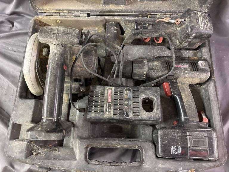 Craftsman Power Tool Set with Hard Case and Non-Working Charger ...