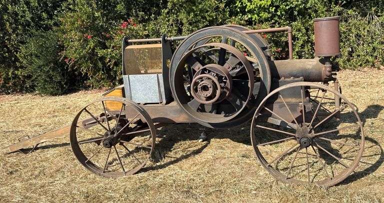 Stover 8HP Oilfield Engine on Wheeled Cart - Metzger Property Services, LLC