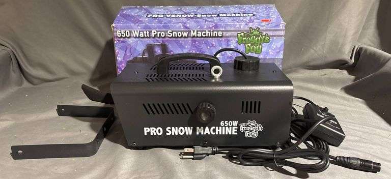 Froggy’s Fog 650W Pro Snow Machine with Remote Control - Metzger ...