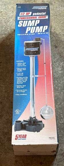 Barracuda Pumps 1/2 HP Pedestal Sump Pump, Model 92551 - Metzger ...