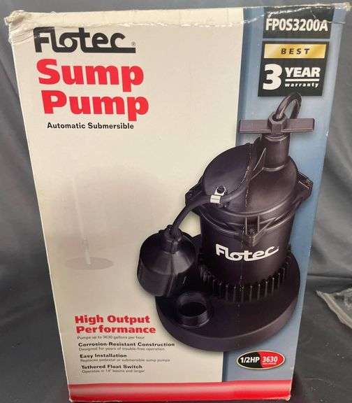 Flotec Automatic Submersible Sump Pump Model FP0S3200A - Metzger ...