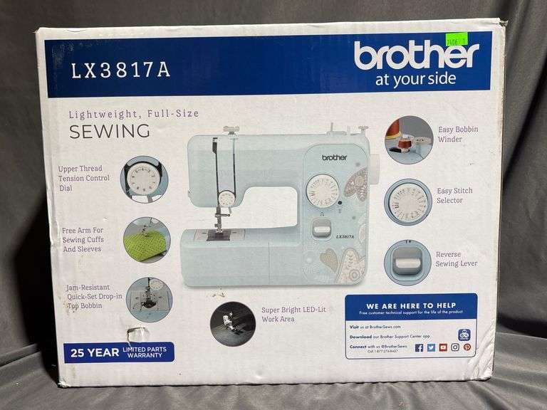 Brother LX3817A Lightweight Full-Size Sewing Machine, Sealed in Box ...