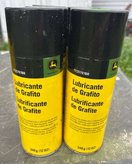 Six John Deere Graphite Lubricant Spray Cans (12 oz Each) - PICK UP AT ...