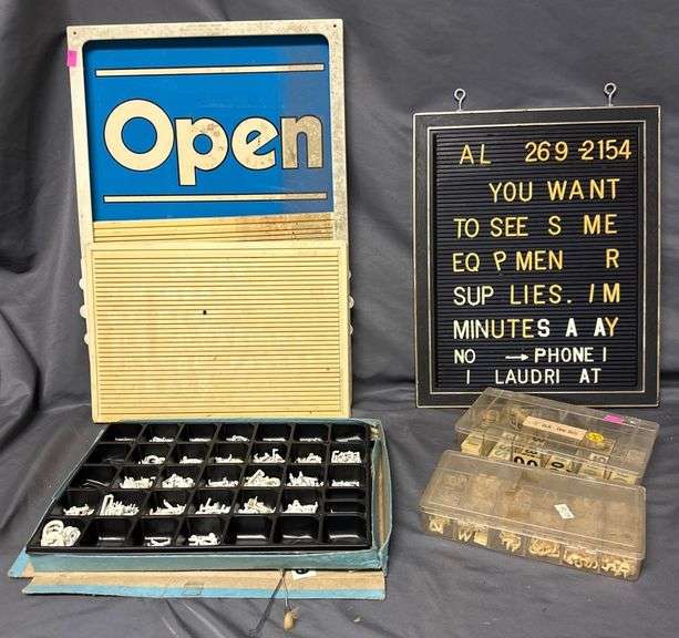 Open Sign, Letter Board, and Letter Sets - Metzger Property Services, LLC