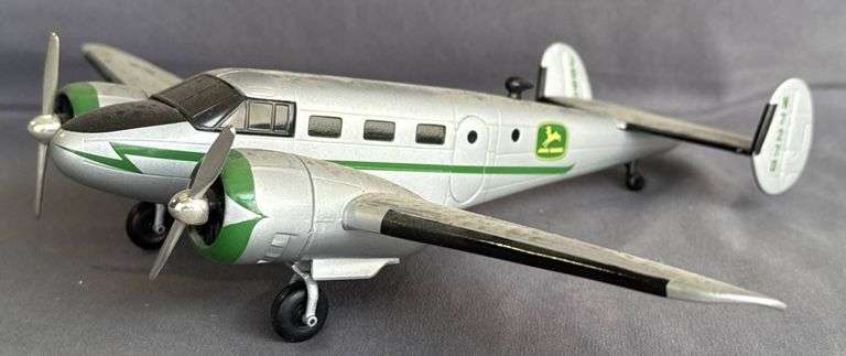 John Deere Limited Edition Beech Model 18 Diecast Airplane, 1:18 Scale ...
