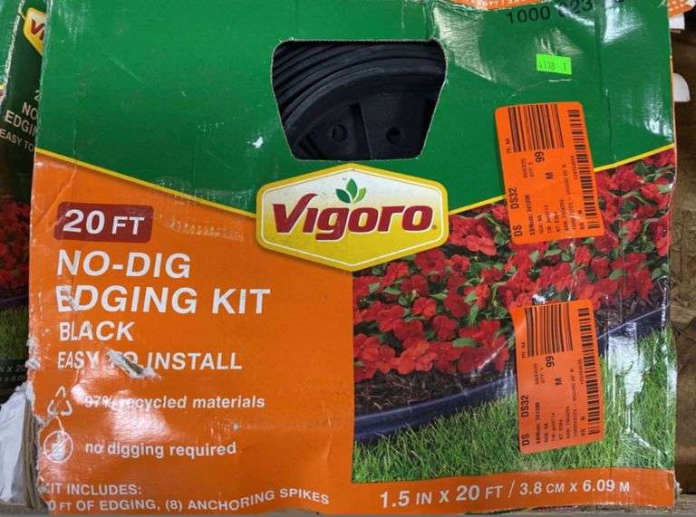 Vigoro 20 ft. No-Dig Plastic Landscape Edging Kit - Metzger Property ...