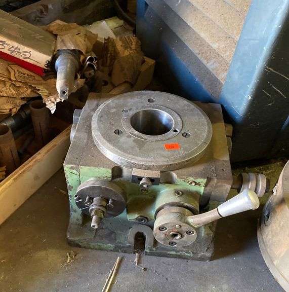 Metal Rotary Indexing Table with Hand Cranks and Mounting Plate ...