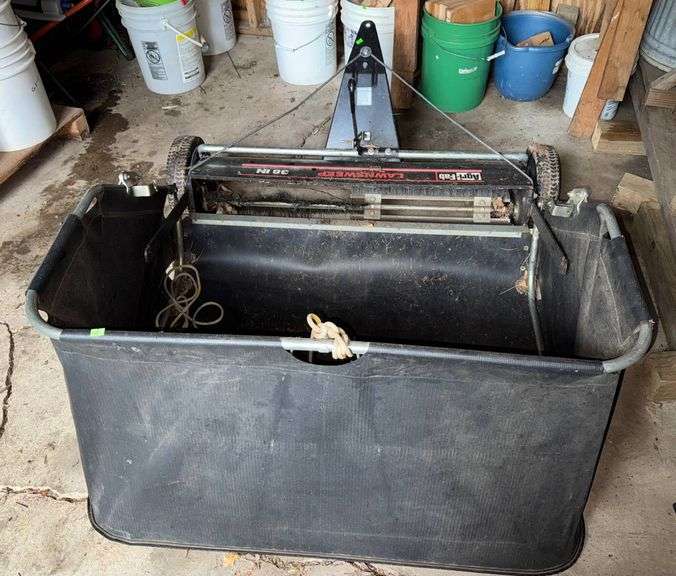 Agri-Fab 38-Inch Lawn Sweeper with Collection Basket - Metzger Property ...