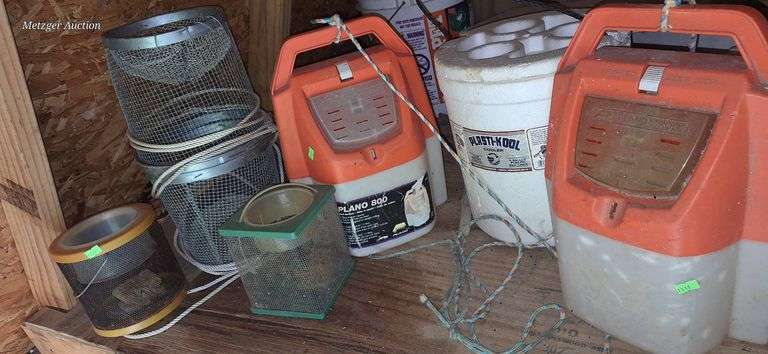 Minnow and Bait Buckets with Assorted Designs - Metzger Property ...