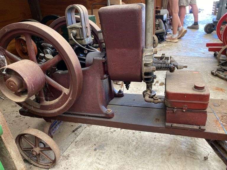 Stationary Gas Engine on Rolling Base - Metzger Property Services, LLC