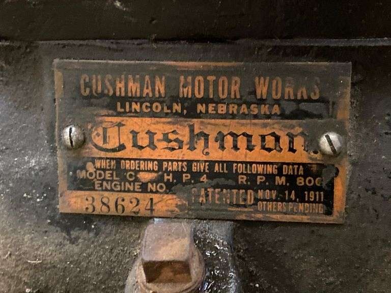Cushman Motor Works 4 H.P. Water-Cooled Engine on Cart - Metzger ...