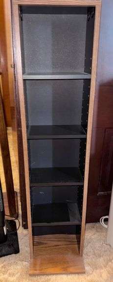 Vertical Laminate Media Storage Tower with Adjustable Shelves - Metzger ...