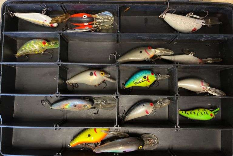 Plano Tackle Box with Assorted Fishing Lures - Metzger Property ...
