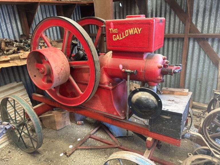 The WM Galloway Co. Model No. 26588 6 HP Gasoline-Powered Hit-and-Miss ...