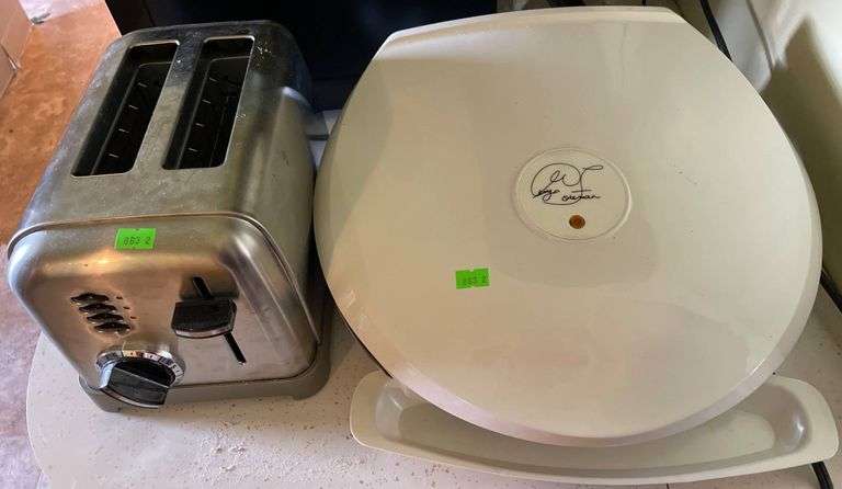 Cuisinart Two-Slice Toaster and George Foreman Electric Grill - Metzger ...
