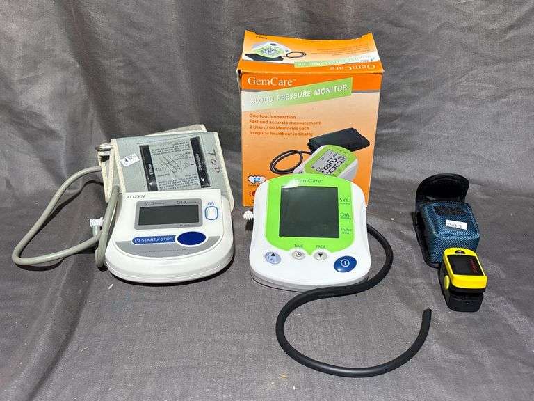 Two Blood Pressure Monitors and One Pulse Oximeter - Metzger Property ...