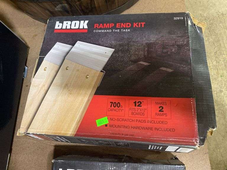 bRok 12 in. Aluminum Truck Loading Ramp Plate Kit (Includes 2 Ramp ...