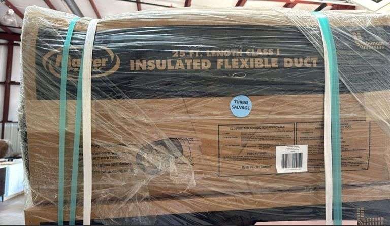 Master Flow 10 in. x 25 ft. Insulated Flexible Duct R8 Silver Jacket ...